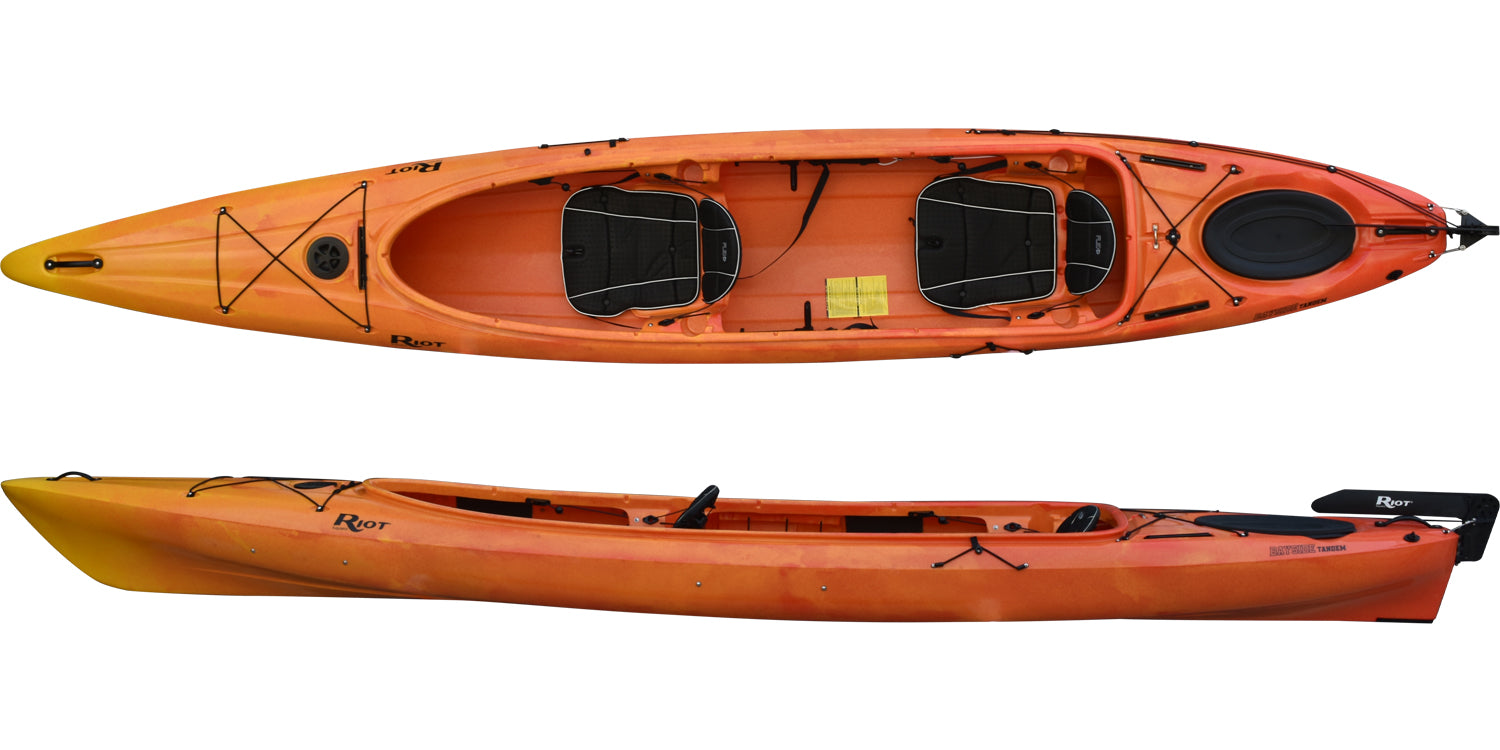 Riot Bayside Tandem Open Cockpit Touring Kayaks